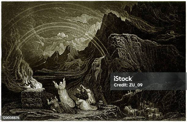 Noah 왜고너의 제물 출간일 1836 노아에 대한 스톡 벡터 아트 및 기타 이미지 노아 무지개 새긴 이미지 Istock