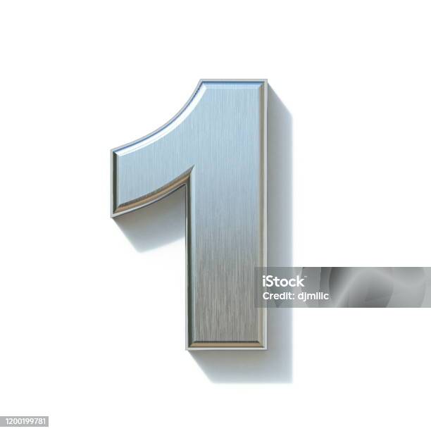Brushed Metal Font Number 1 One 3d Stock Photo - Download Image Now ... Brushed Metal Font Number 1 One 3d Stock Photo - Download Image Now ...