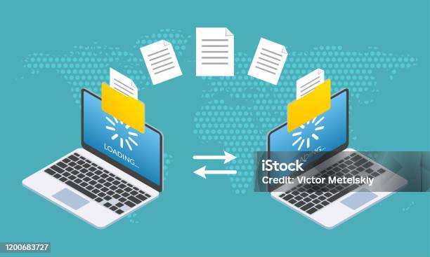 Konsep Transfer File Dua Komputer Laptop Dengan Folder Mengirim Dan