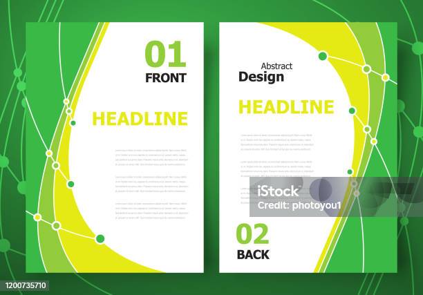 Desain Brosur Modern Flyer Sampul Desain Template Depan Dan Belakang