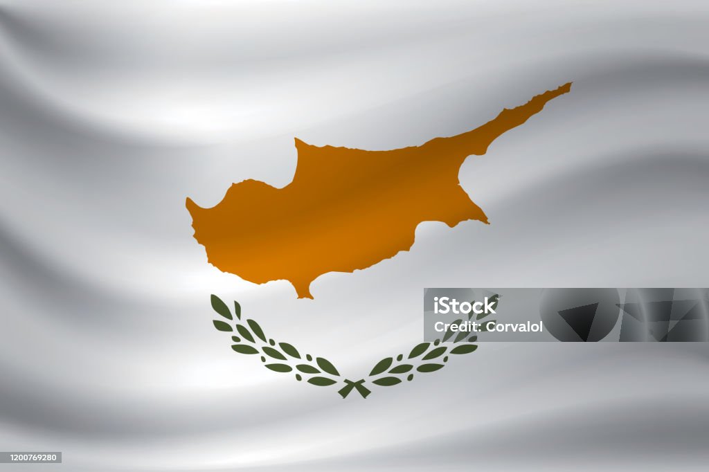 Waving Flag Of Cyprus Vector Illustration Stock Illustration Download