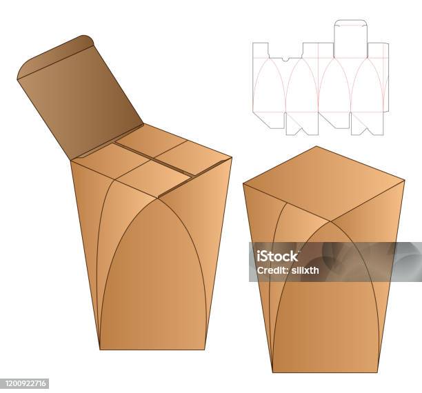 Conception De Modèle De Découpage De Matrice De Boîte Maquette 3d
