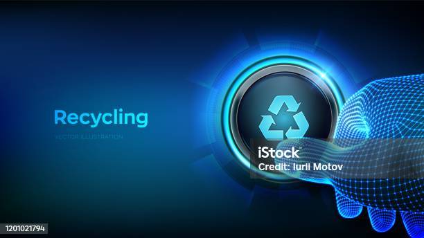 Vetores De Conceito Ecológico Com Símbolo De Reciclagem Reciclar