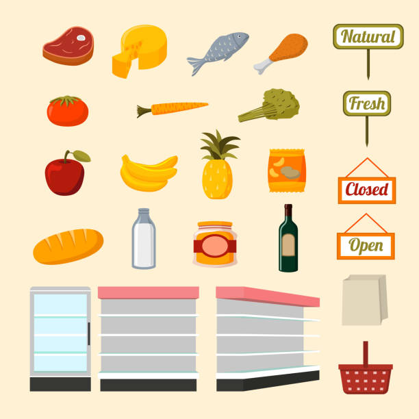 20 Shopping Cereal Aisle Illustrations Royalty Free Vector Graphics
