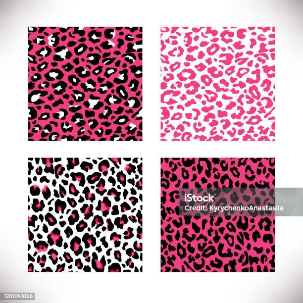 Ilustración De Patrón Sin Costuras Leopard Y Más Vectores Libres De