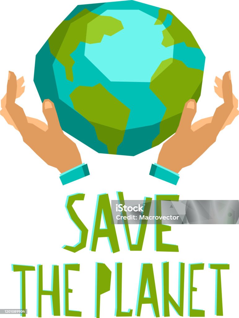 Hands And Planet Logo Stock Illustration Download Image Now Adult