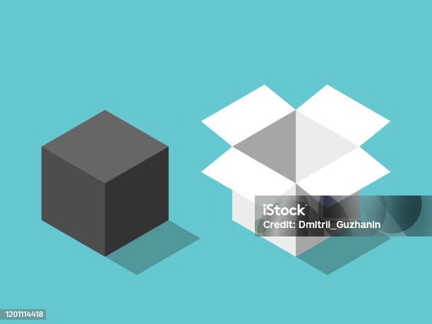 Closed Cube Open Box Stock Illustration - Download Image Now - Box ... Closed Cube Open Box Stock Illustration - Download Image Now - Box ...