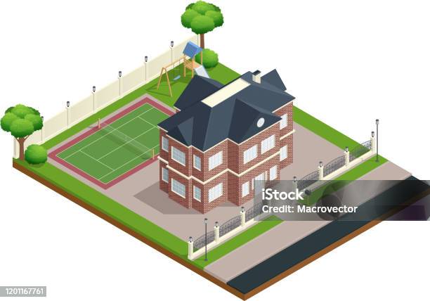 Komposisi Isometrik Rumah Pinggiran Kota Ilustrasi Stok - Unduh Gambar ... Komposisi Isometrik Rumah Pinggiran Kota Ilustrasi Stok - Unduh Gambar ...