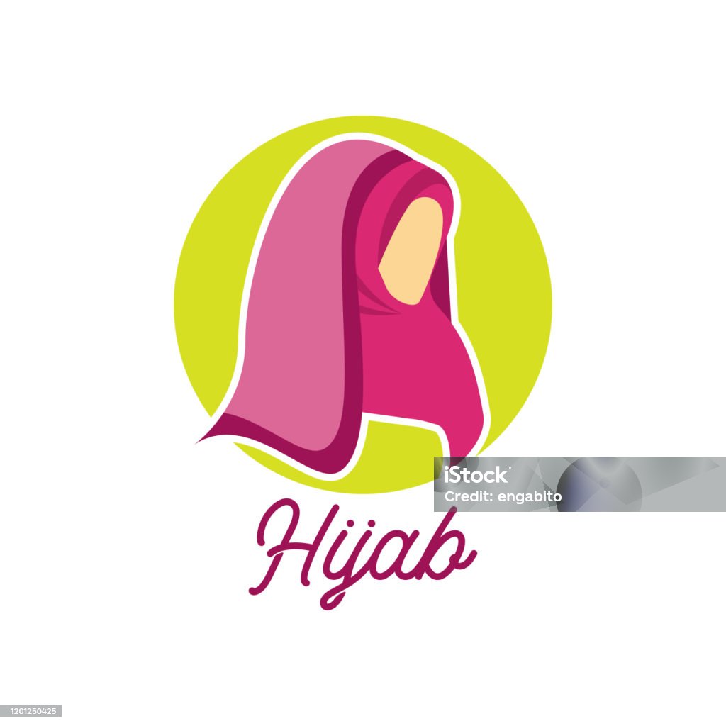 Ikon Hijab Terisolasi Di Latar Belakang Putih Ilustrasi Vektor