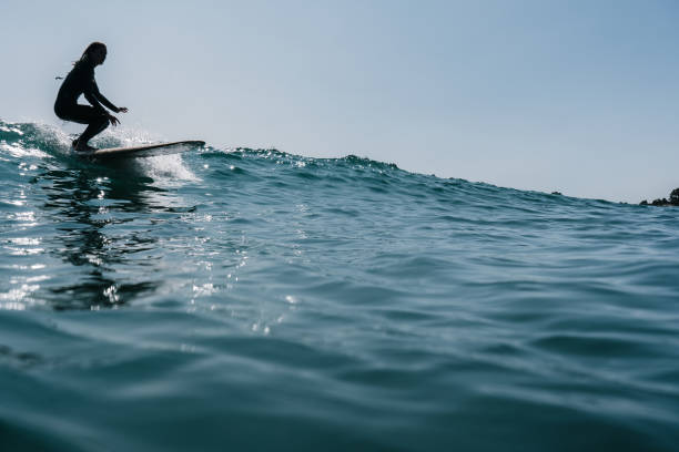 Free Stock Photo of Person Riding Surfboard on Top of Ocean Wave ...
