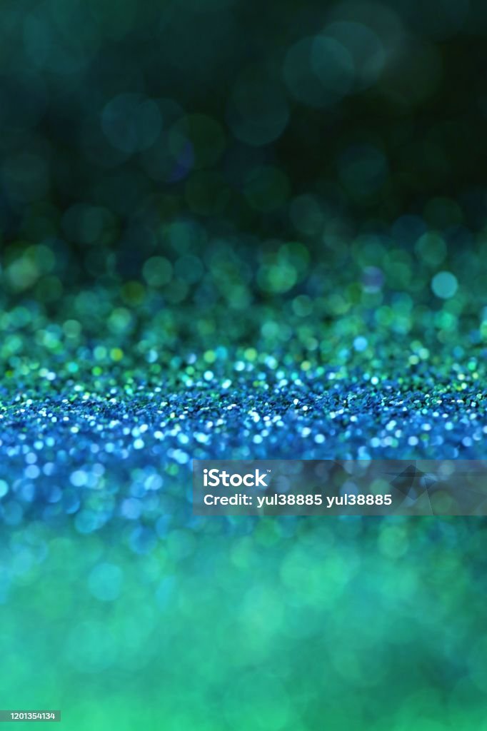 Latar Belakang Glitterblue Dan Tata Letak Kilap Mengkilap Hijau Glitter