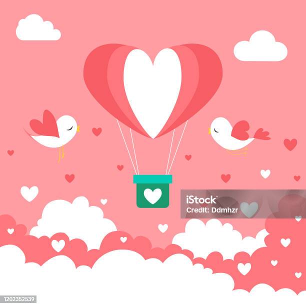 Selamat Hari Valentine Desain Kartu Ucapan Spanduk Liburan Dengan Balon ... Selamat Hari Valentine Desain Kartu Ucapan Spanduk Liburan Dengan Balon ...