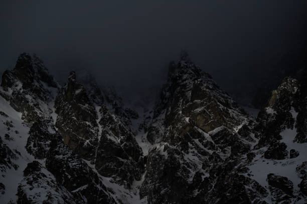Free Stock Photo of Snow Mountains and Dark Clouds | Download Free ...