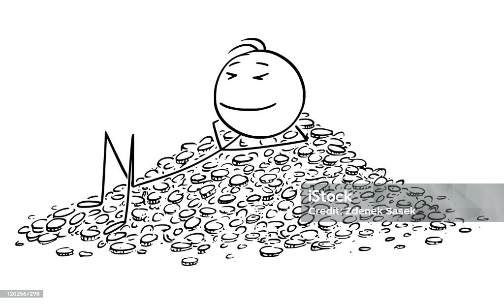 Vektorcartoonillustration Von Erfolgreichen Mann Oder Geschäftsmann ... Vektorcartoonillustration Von Erfolgreichen Mann Oder Geschäftsmann ...