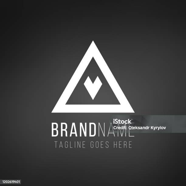 Pyramide Abstraite Conception De Symbole De Triangle Créatif Pour Le