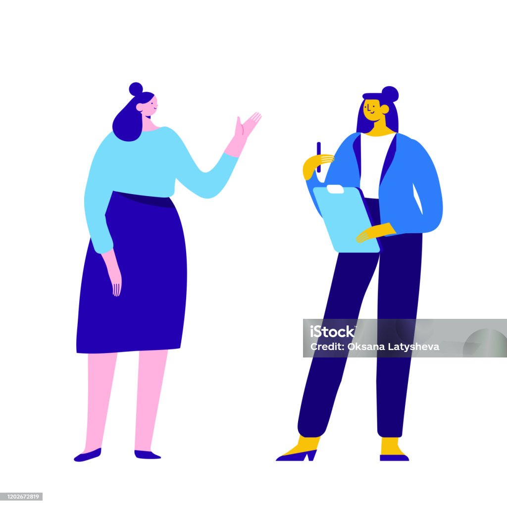 Business Women People Flat Vector Stock Illustration Download Image