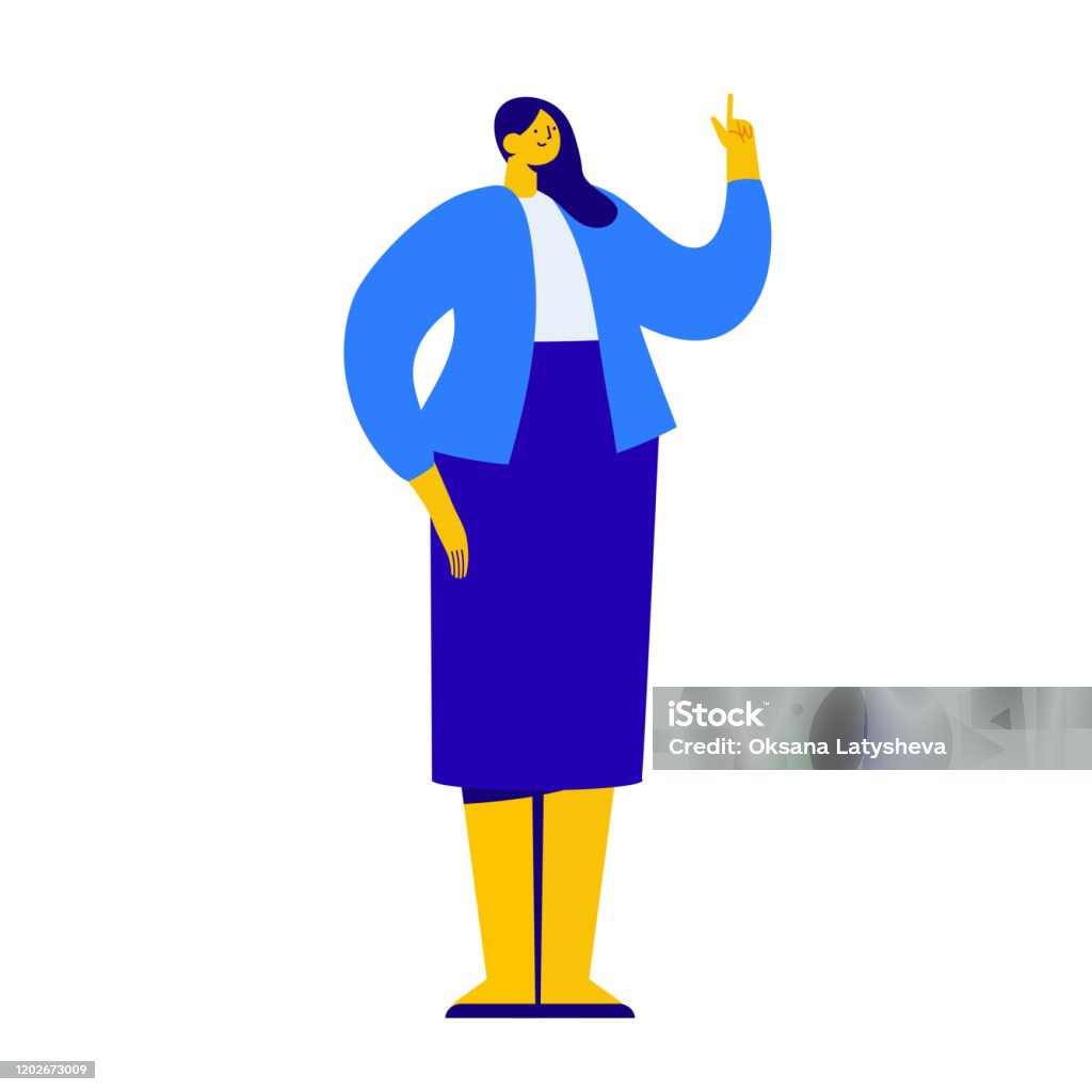 Business Woman People Flat Vector Stock Illustration Download Image