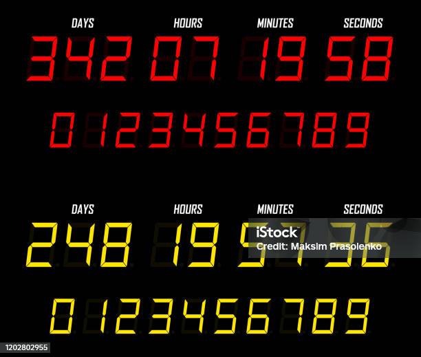 Countdown Website Vector Flat Template Digital Clock Timer Background ... Countdown Website Vector Flat Template Digital Clock Timer Background ...