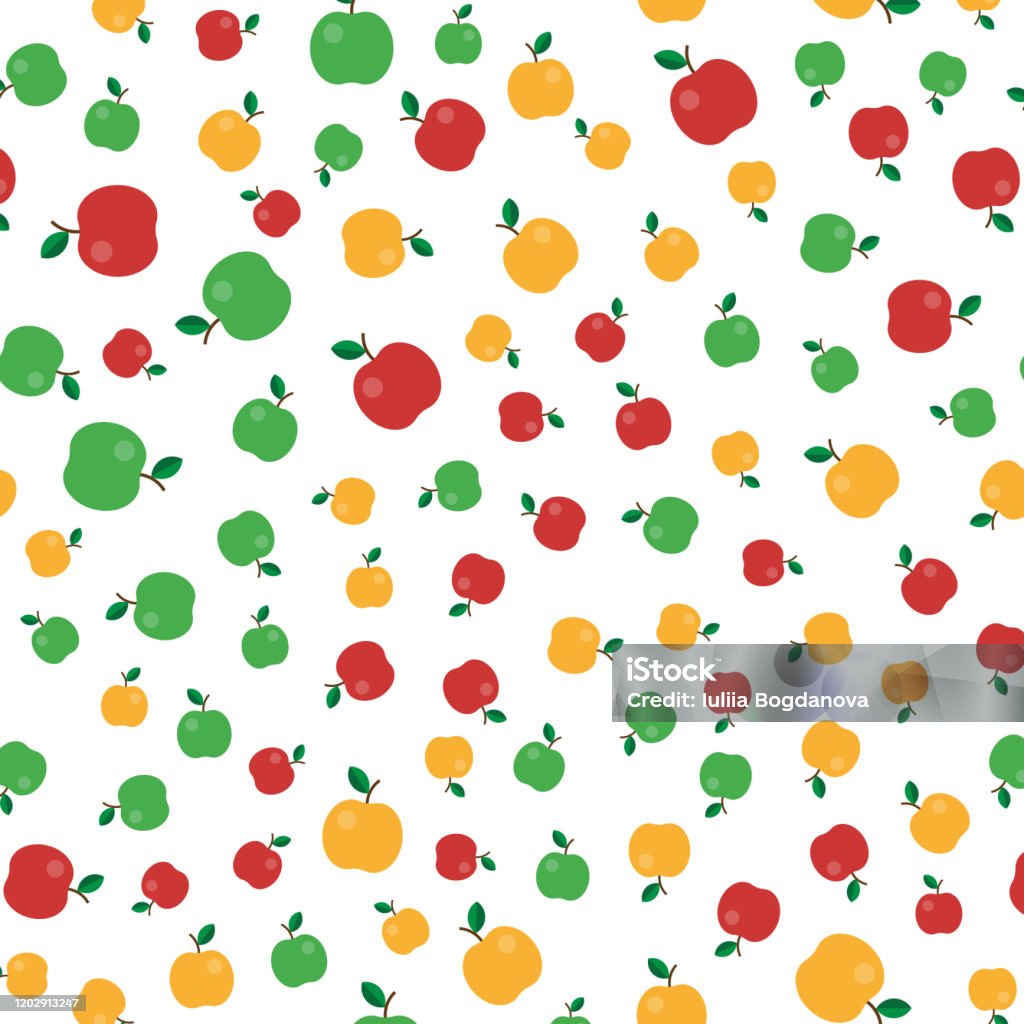 Seamless Apple Background Vector Pattern Stock Illustration - Download ... Seamless Apple Background Vector Pattern Stock Illustration - Download ...