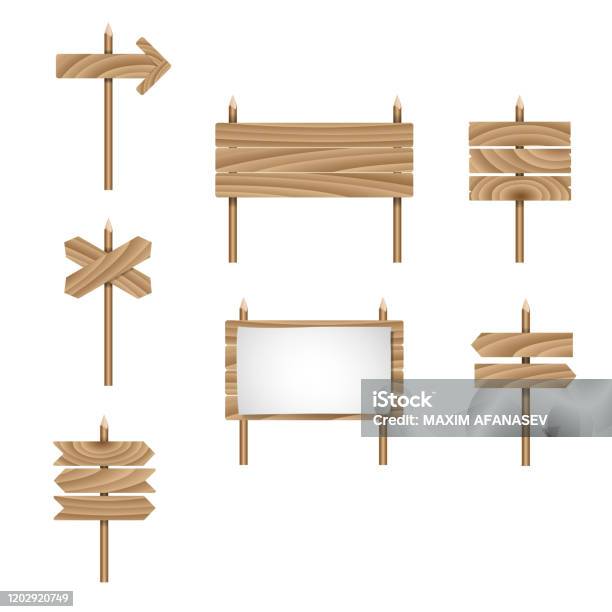 Holz Pfeil Zeichen Vektor Gesetzt Holzschild Vektorillustration Stock ... Holz Pfeil Zeichen Vektor Gesetzt Holzschild Vektorillustration Stock ...