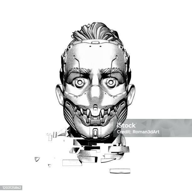 Photo libre de droit de Illustration Numérique Surréaliste Dune Tête De ... Photo libre de droit de Illustration Numérique Surréaliste Dune Tête De ...