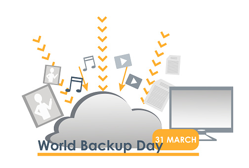 World Backup Day Vector Illustration Computer Data Copying Stock ... World Backup Day Vector Illustration Computer Data Copying Stock ...