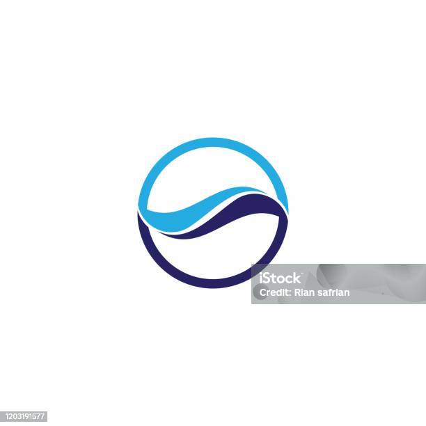 물 파 로고 템플릿 벡터 강에 대한 스톡 벡터 아트 및 기타 이미지 강 곡선 모양 Istock
