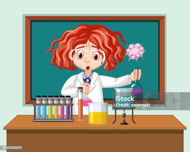 Ilmuwan Bekerja Dengan Alat Sains Di Laboratorium Ilustrasi Stok ... Ilmuwan Bekerja Dengan Alat Sains Di Laboratorium Ilustrasi Stok ...