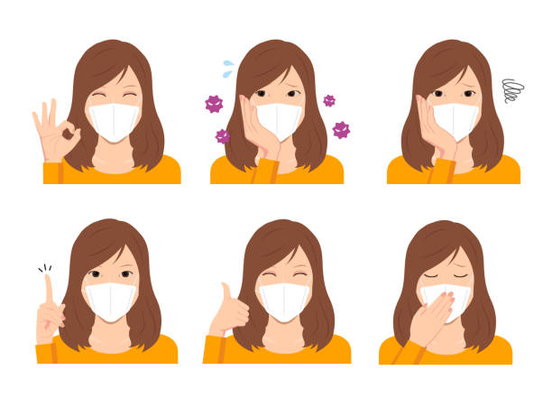 1 400 Korean Face Mask Ilustrasi Grafik Vektor And Clip Art Bebas