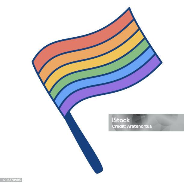 Illustration Disolement Dicône Dindicateur De Dessin Animé Lgbt