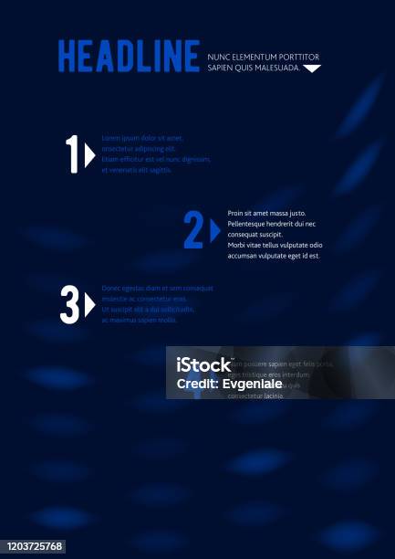 Desain Template Abstrak Vertikal Dengan Elemen Grafis Dan Teks