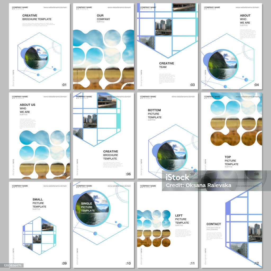 Layout Di Brochure A4 Di Modelli Di Copertine Per Volantino Volantino