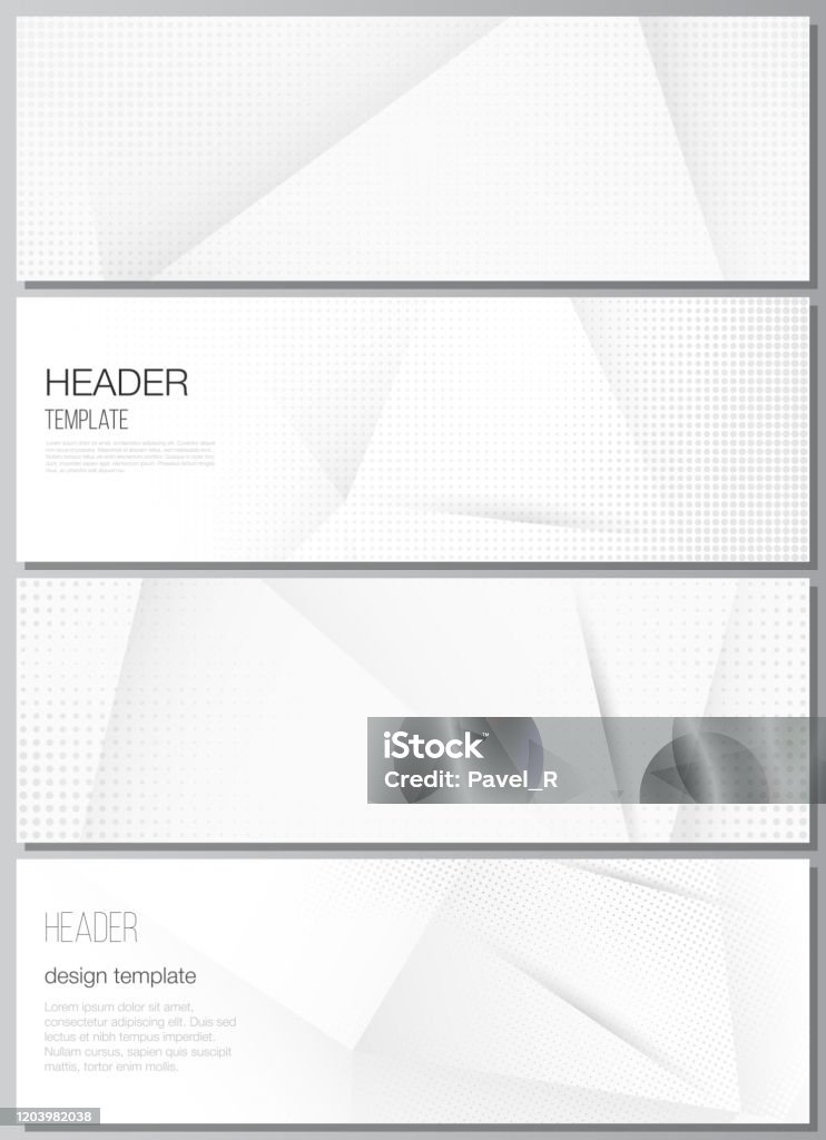 Tata Letak Vektor Header Templat Desain Banner Untuk Desain Footer ... Tata Letak Vektor Header Templat Desain Banner Untuk Desain Footer ...