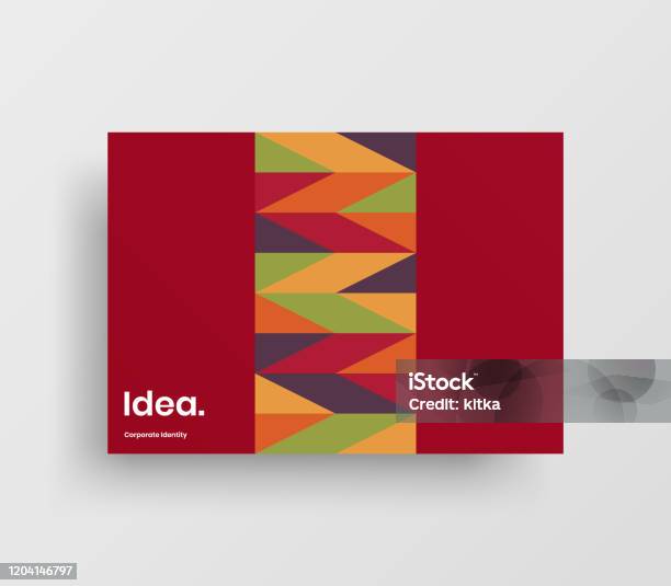 Creative Business Presentation Vector A4 Horizontal Orientation Front ... Creative Business Presentation Vector A4 Horizontal Orientation Front ...