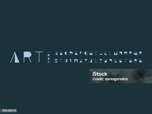 Art Font Vector Alphabet Stock Illustration - Download Image Now