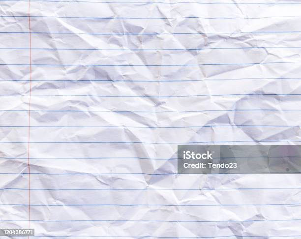 White Lined Sheet Of Notepad Wrinkle Paper Background Stock Photo ... White Lined Sheet Of Notepad Wrinkle Paper Background Stock Photo ...