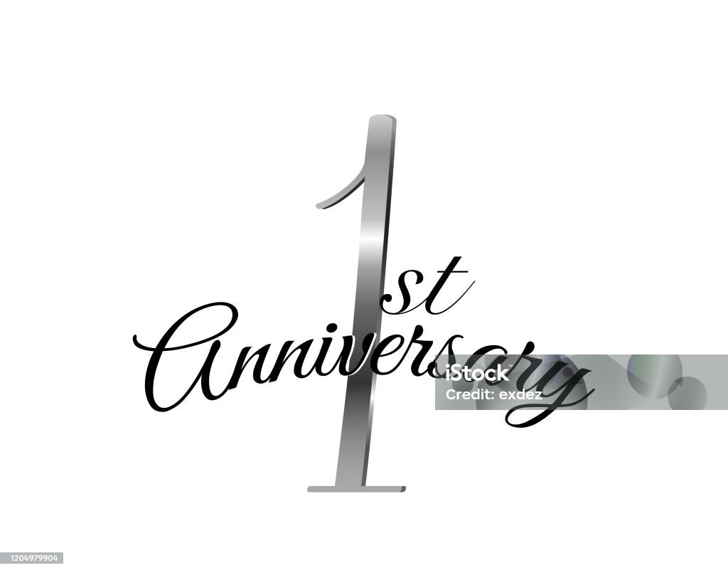 1周年記念シルバー 1周年のベクターアート素材や画像を多数ご用意 1周年 25周年 お祝い Istock