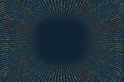 Tunnel From Computer Program Code Programmer Lines Of Code Java Script Css And Html Hacking