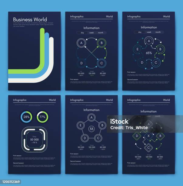 Éléments Vecteurs Infographiques Modernes Pour Les Brochures Daffaires