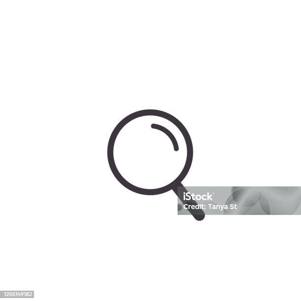 Icône De Loupe Vector Symbole De Loupe Signe De Loupe Isolé Sur Le