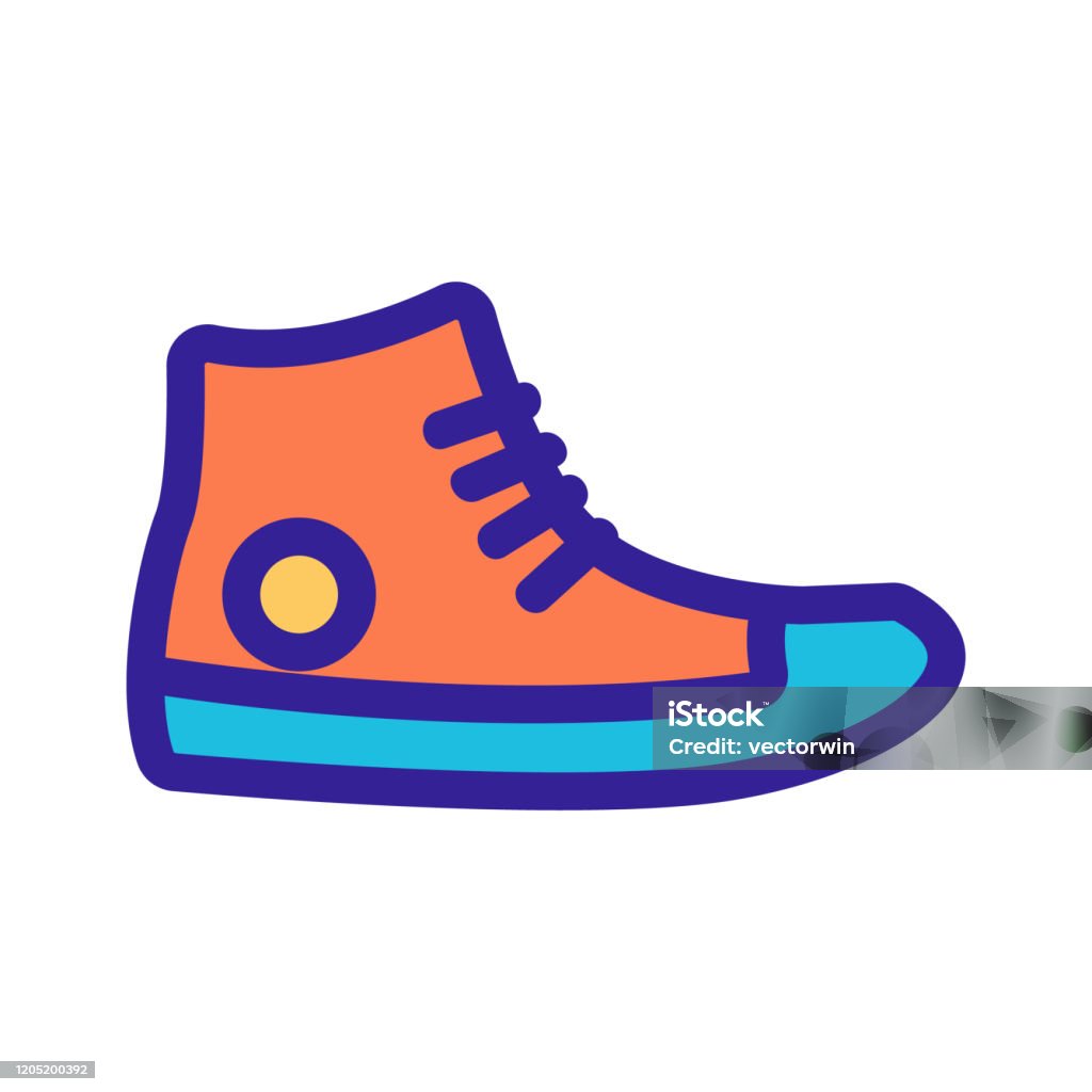 Vecteur Dicône De Baskets Illustration Dillustration Isolée De Symbole