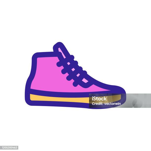 Vecteur Dicône De Baskets Illustration Dillustration Isolée De Symbole