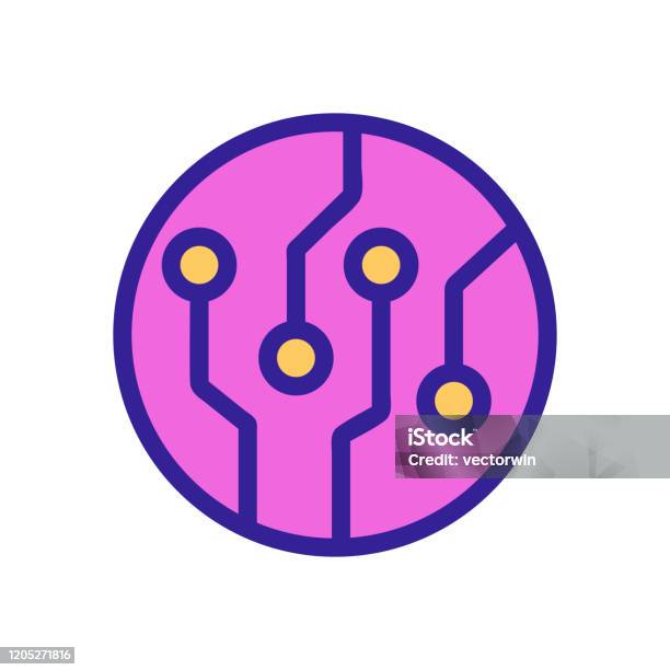 Vecteur Dicône De Puce Illustration Dillustration Isolée De Symbole De