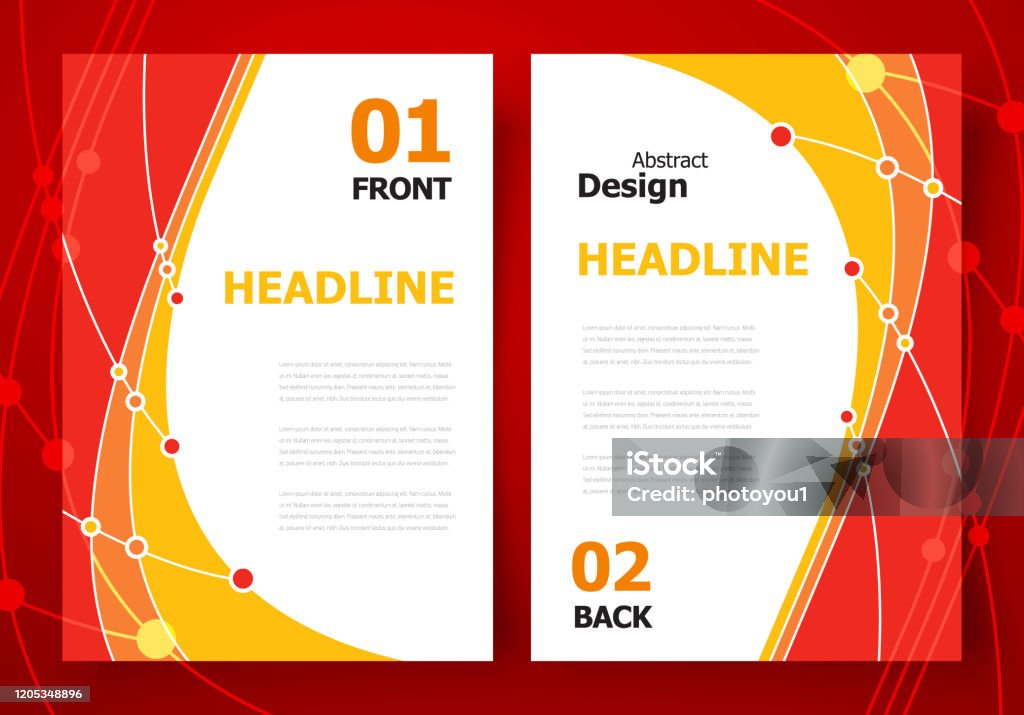 Desain Brosur Modern Flyer Sampul Desain Template Depan Dan Belakang