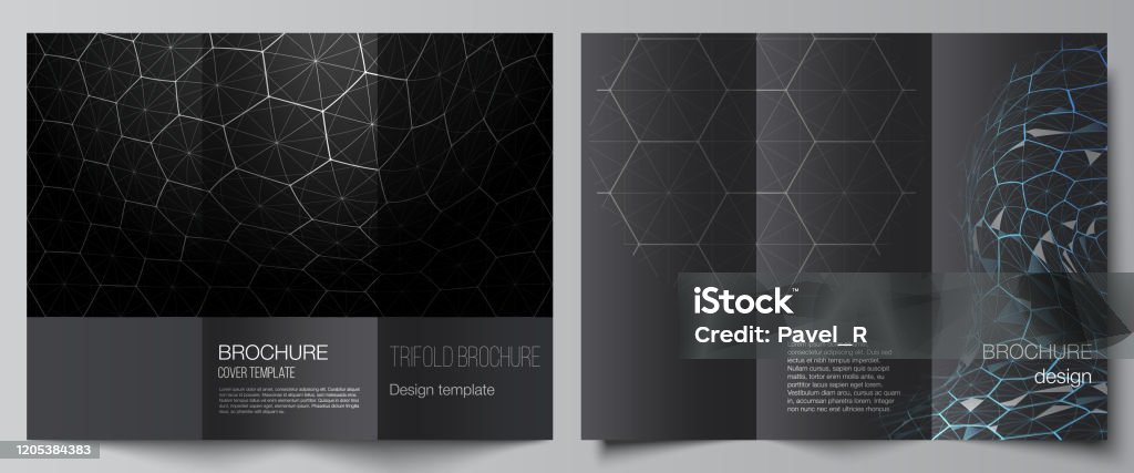 Tata Letak Vektor Template Desain Sampul Kreatif Untuk Brosur Atau