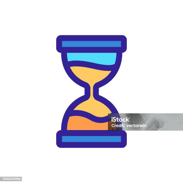 Vecteur Dicône De Sablier Illustration Dillustration Isolée De Symbole