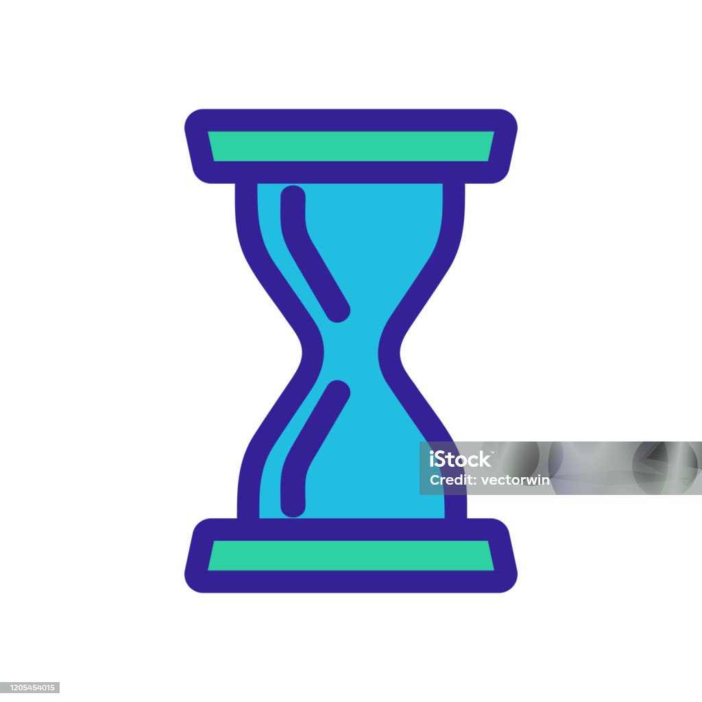 Vecteur Dicône De Sablier Illustration Dillustration Isolée De Symbole