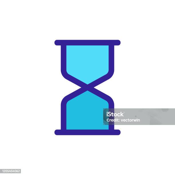 Vecteur Dicône De Sablier Illustration Dillustration Isolée De Symbole