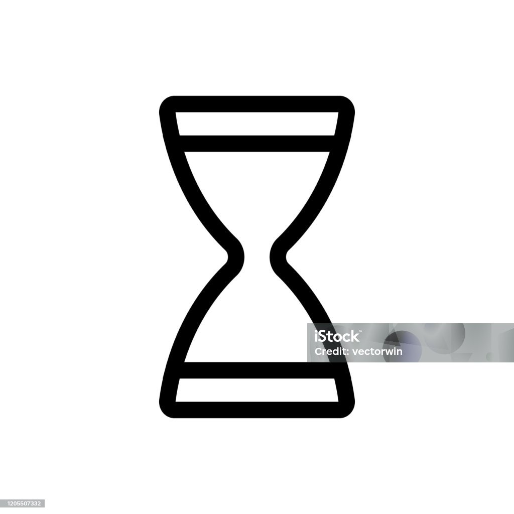 Vecteur Dicône De Sablier Illustration Dillustration Isolée De Symbole