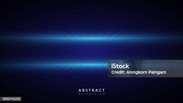 Blue Abstract Future Technology Cyberspace Latar Belakang Vektor Desain